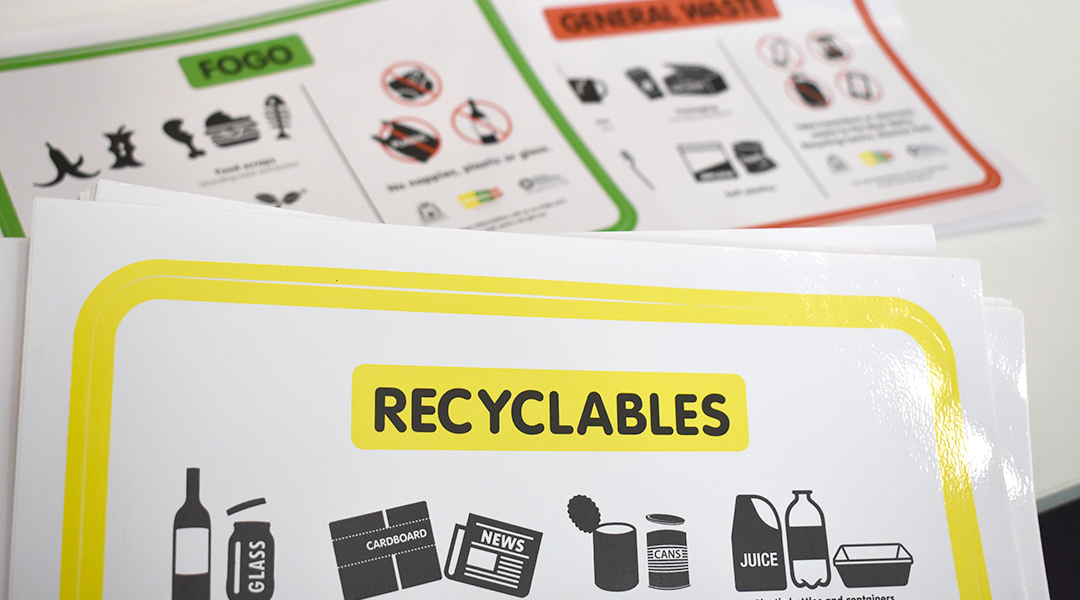 Bin stickers | Western Metropolitan Regional Council